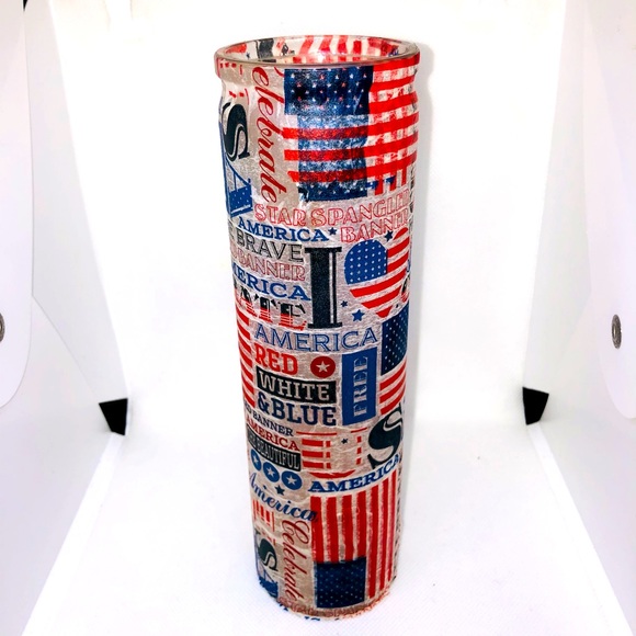 Hand Crafted | Accents | Patriotic Vasecylinder Vasevases | Poshmark